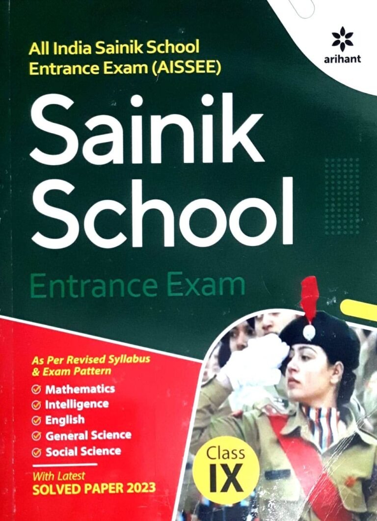 Free Download Arihant Sainik School Book Class 9 pdf - sainikschoolcadet
