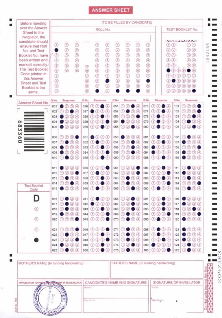 NTA Sainik School Answer Key 25 Feb24 - sainikschoolcadet